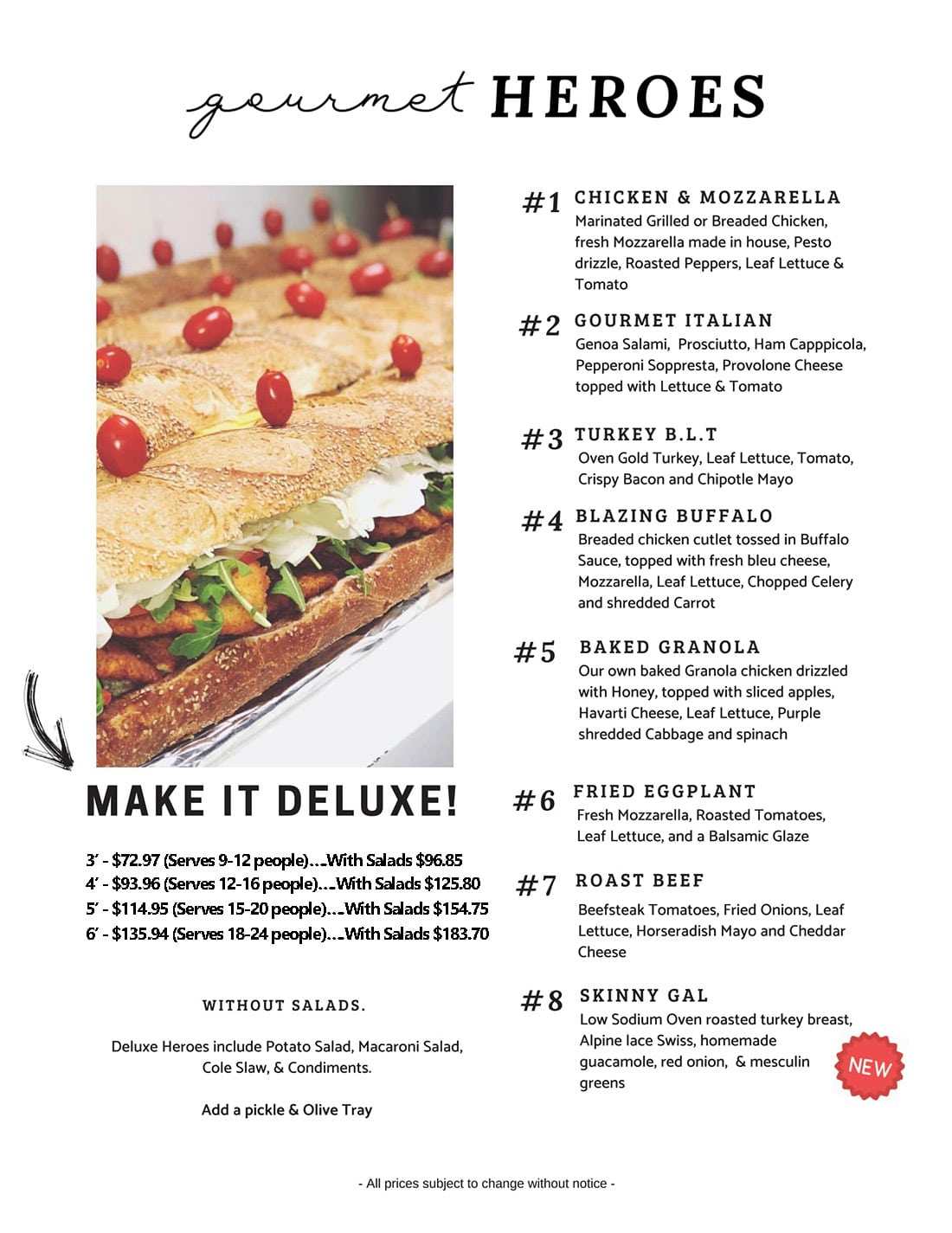 Catering Menu - Broadway Gourmet Caterers